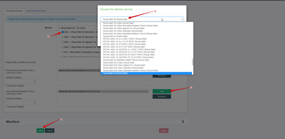 How to Map Carrier Service Codes with Order Delivery Services ...