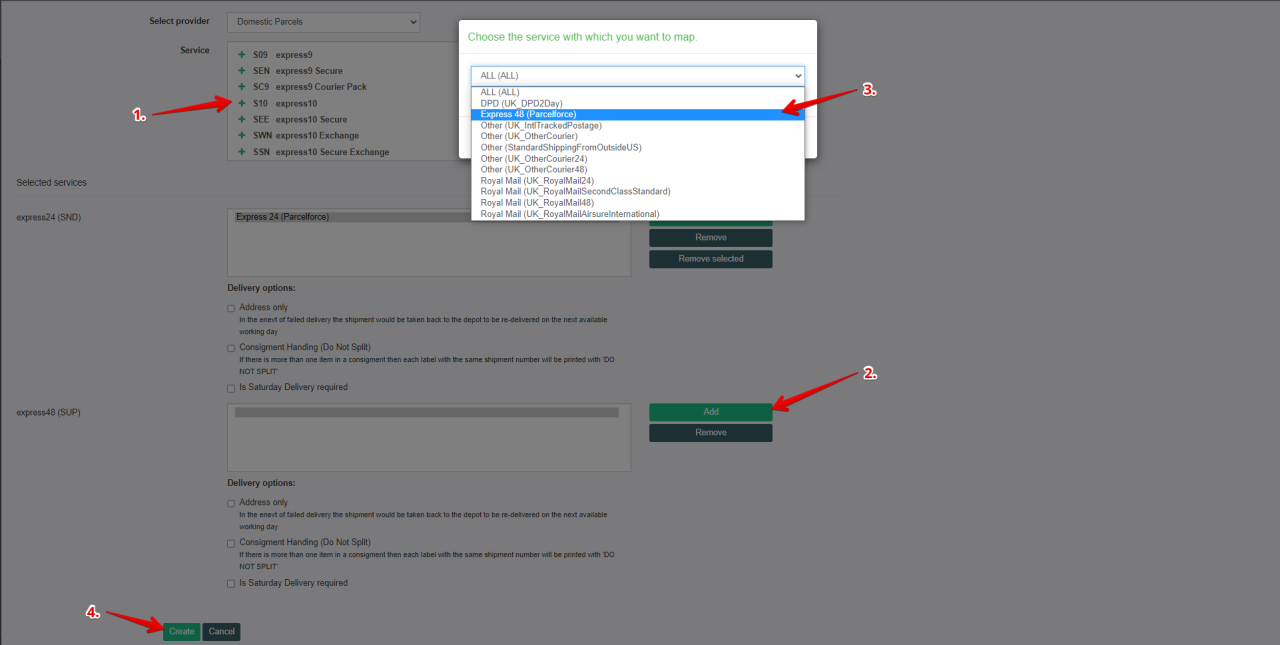 How to Setup Parcel Force with Nventree - Nventree Stock Control